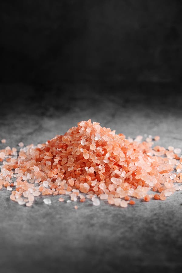 A Pile of Himalayan Pink Salt Stock Image - Image of pile, table: 199226101