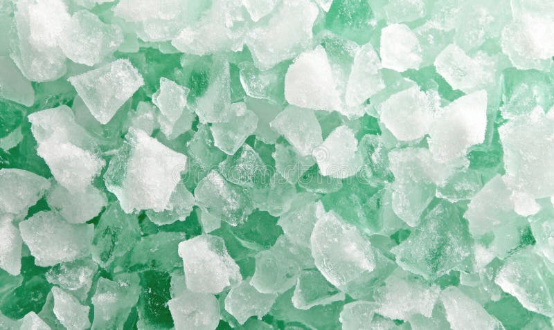 A Pile of Ice Cubes with Green and White Specks Stock Image - Image of ...