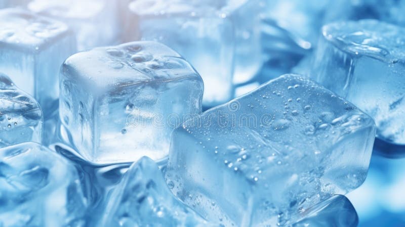 A Pile of Ice Cubes, Perfect for Summer-themed Designs Stock Photo ...