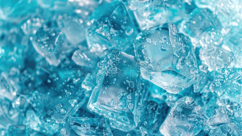 A Pile of Ice Cubes on a Table, Perfect for Refreshing Drink Concepts ...