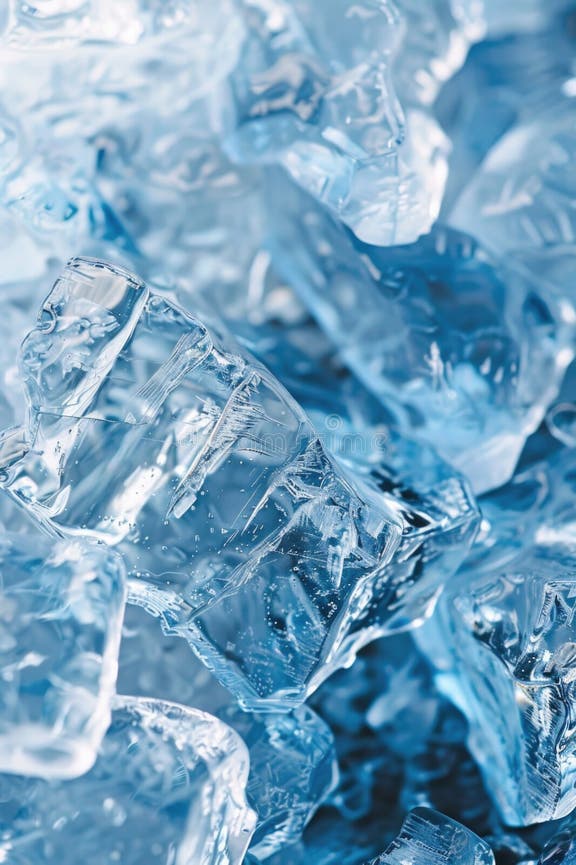 A Pile of Ice Cubes on a Table, Suitable for Various Uses Stock Image ...