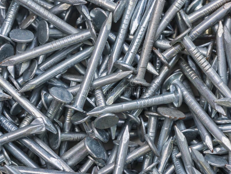 Pile of iron nails rust stock photo. Image of board, abstract - 25042140