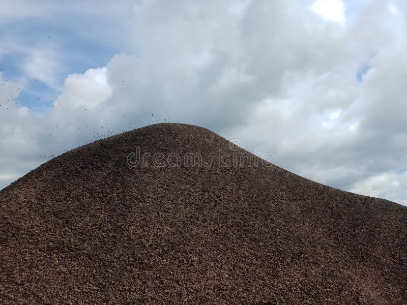 The pile of kernel shells stock image. Image of rock - 276564975