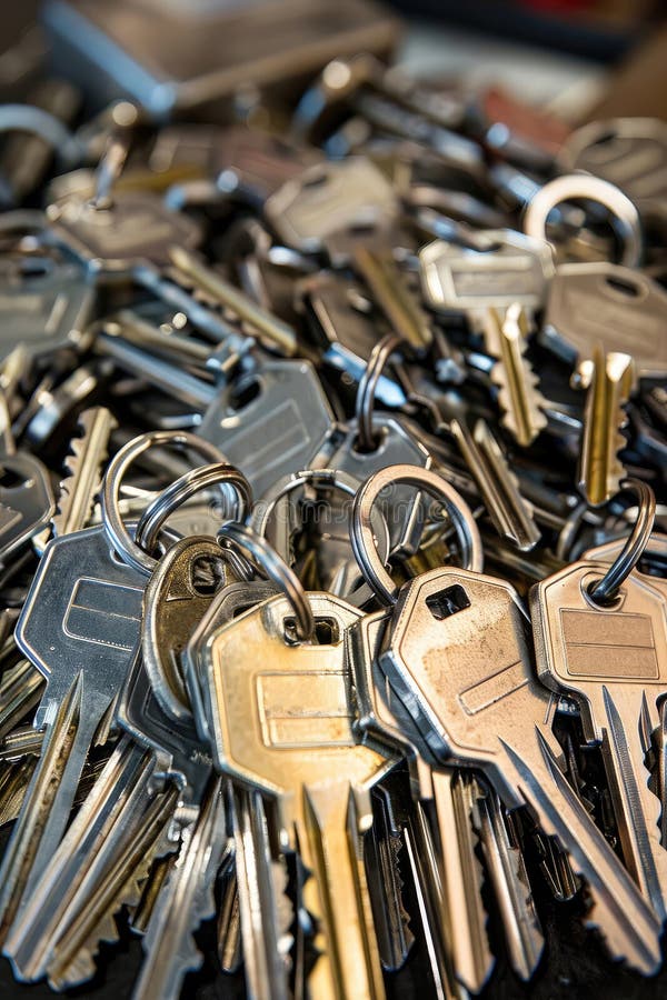 A Pile of Keys All Different Sizes and Shapes Stock Photo - Image of ...