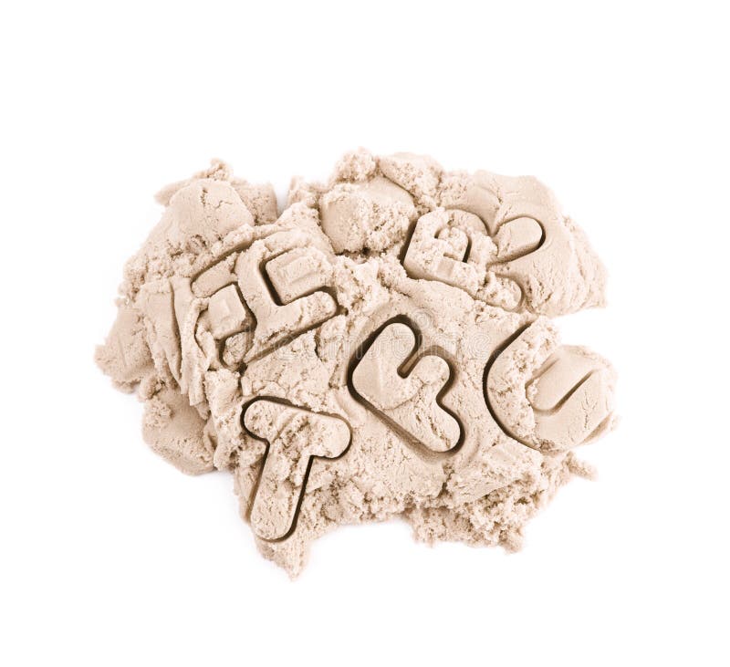 Pile of Kinetic Sand Isolated Stock Image - Image of closeup, game ...