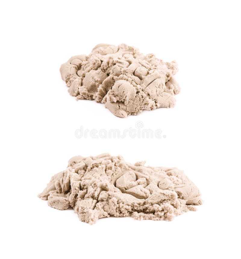 Pile of Kinetic Sand Isolated Stock Photo - Image of game, beige: 92972416
