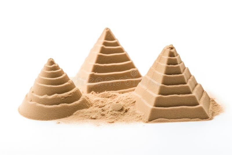 Pile of Kinetic Sand on White Stock Illustration - Illustration of ...