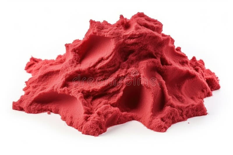 Pile of Kinetic Sand on White Stock Illustration - Illustration of ...