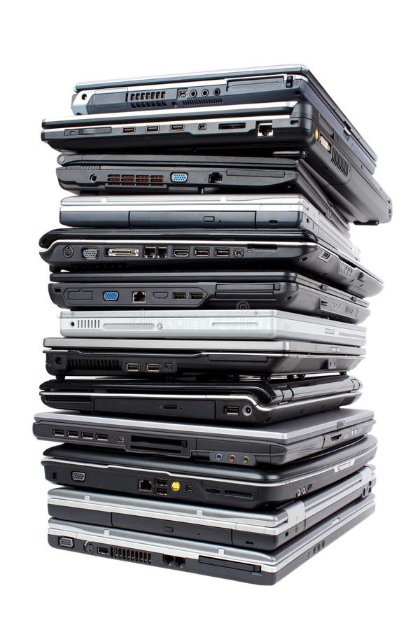 Pile of laptops stock image. Image of ewaste, pile, recycle - 27679855