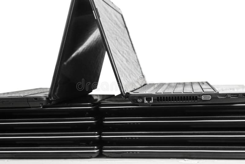Pile of laptops stock image. Image of ewaste, pile, recycle - 27679855