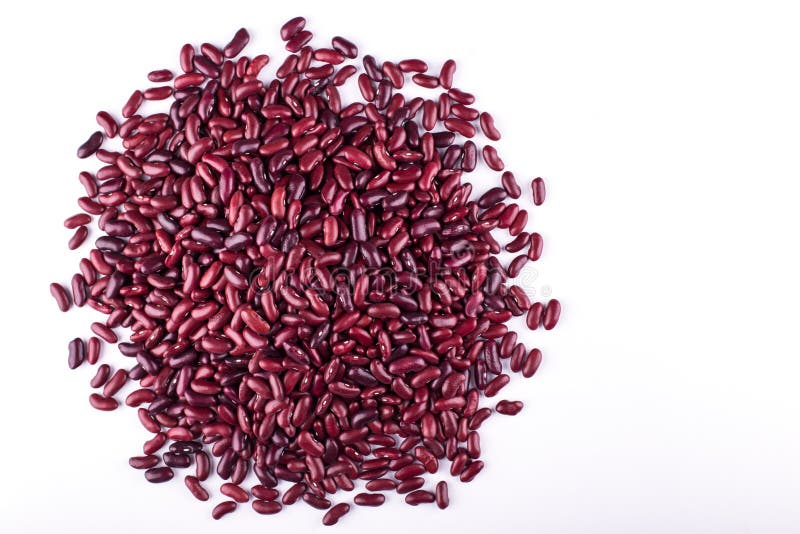 A Pile of Large Red Beans on a White Background Stock Image - Image of ...