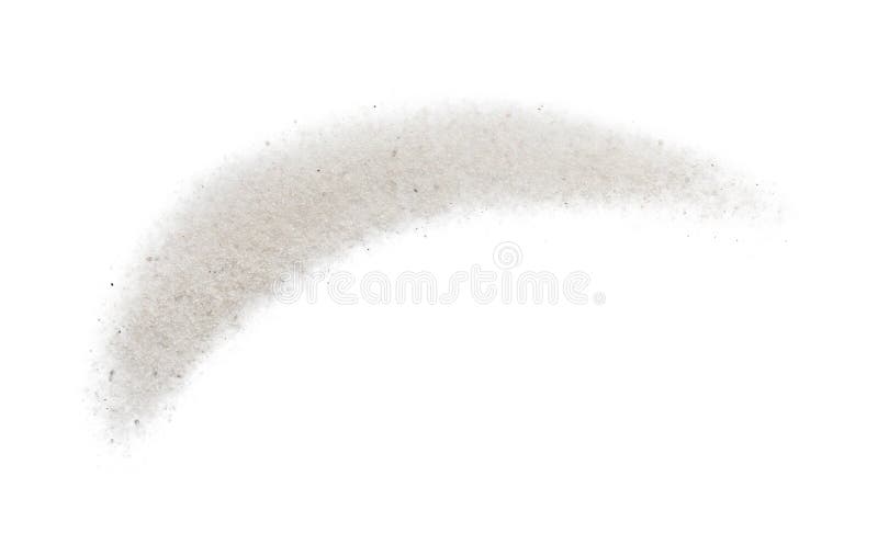 Pile of Light Dust Scattered on White Background, Top View Stock Image ...