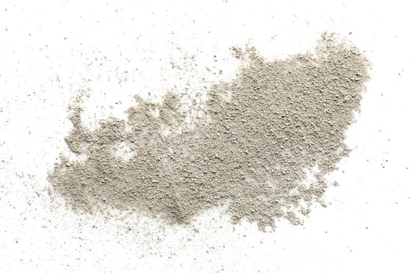 Pile of Light Dust Scattered on White Background, Top View Stock Image ...