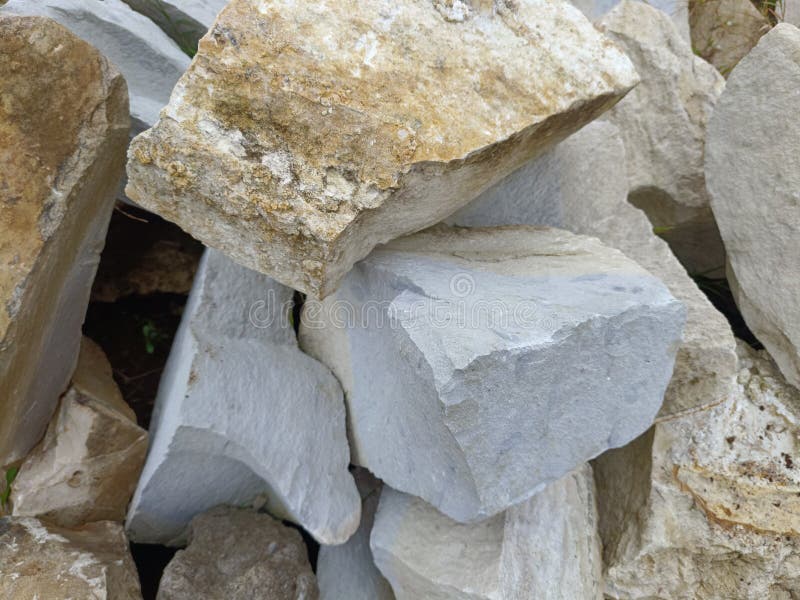 Pile of Limestone stock photo. Image of limestone, rock - 265389268