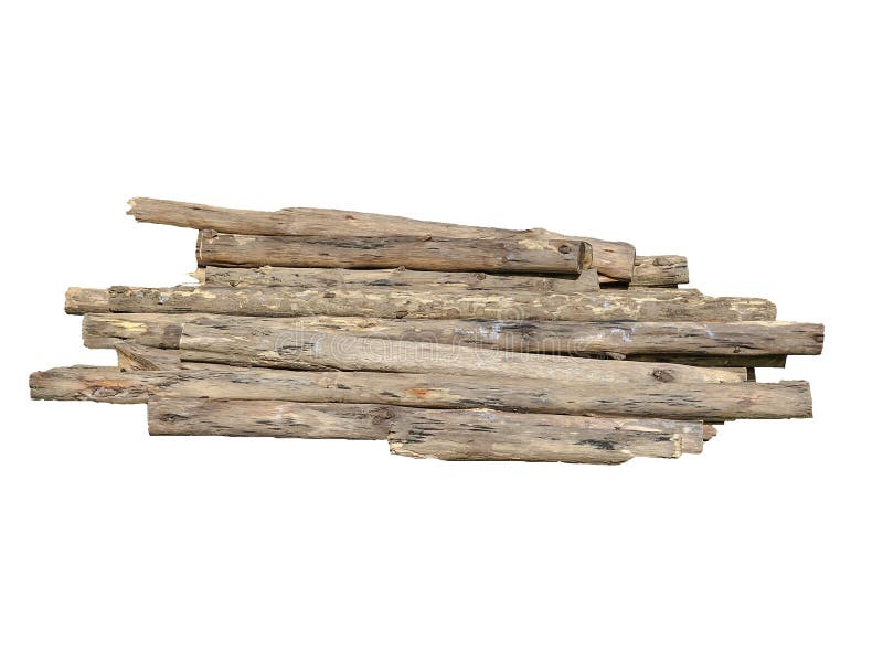 Pile of Logs Isolated on White Background with Clipping Path Stock ...