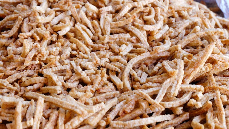 A Pile of Long Chips-like Fried Snack. Stock Photo - Image of chips ...