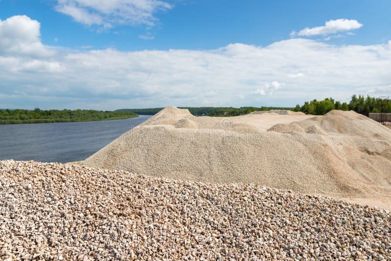 Pile of Macadam Stone in Quarry Stock Photo - Image of destruction ...