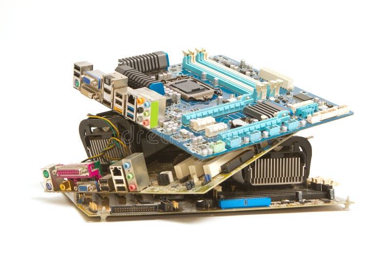 Computer parts pile stock image. Image of antique, junkyard - 13040657