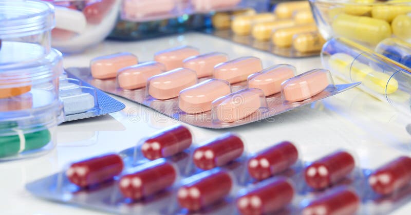 Pile of Many Different Pills Stock Image - Image of sickness, healthy ...