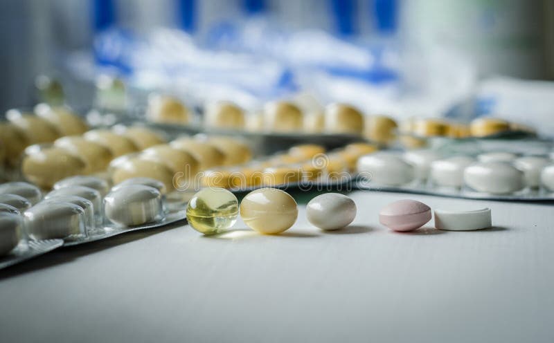 Pile of Many Different Pills Stock Photo - Image of preparations ...