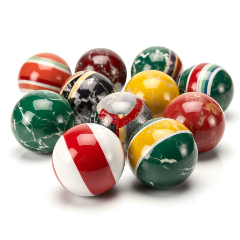 Pile of Marbles with Flag of Indonesia Isolated on White Background ...