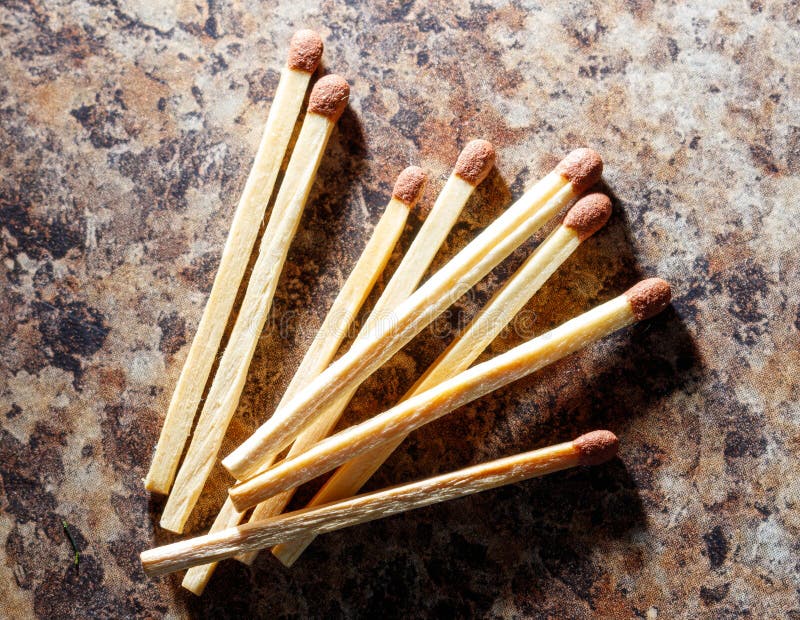 A Pile of Matches with a Red Tip Stock Photo - Image of flame, macro ...