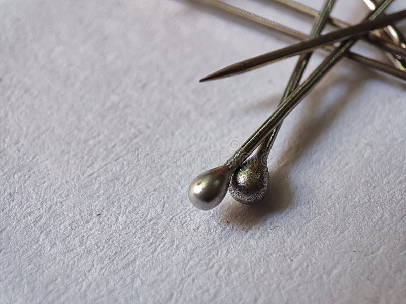 Pile of metal needle pins stock photo. Image of needle - 234504214