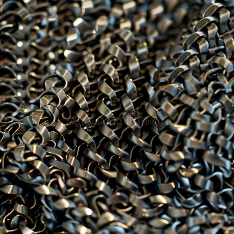 A Pile of Metal Rings on a Table. Perfect for Industrial Concepts Stock ...