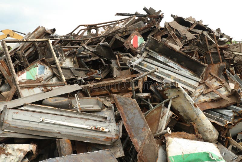 Pile of metal scrap stock photo. Image of metal, industry - 99672924