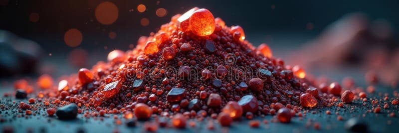 Pile of Meticulously Extracted Rare Earth Elements , Precious, Brown ...