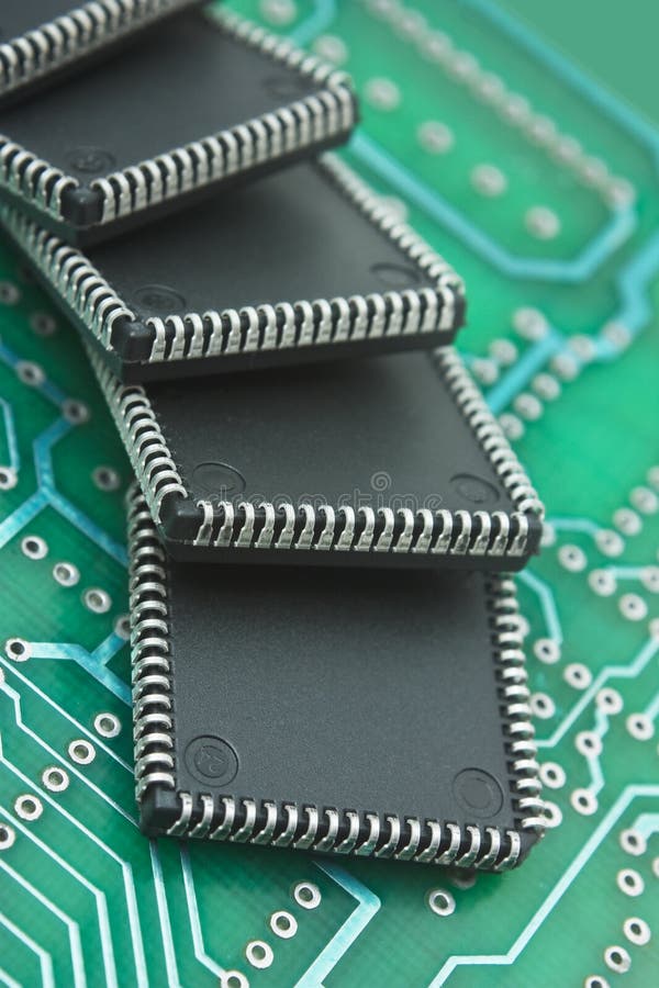Pile of microchips stock image. Image of engineering - 21062907