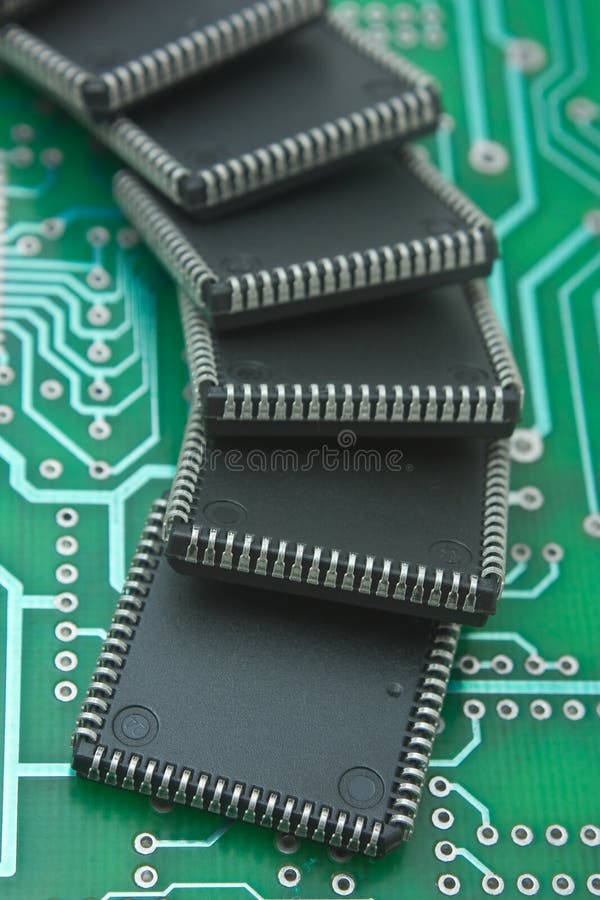 Pile of microchips stock image. Image of engineering - 21062907
