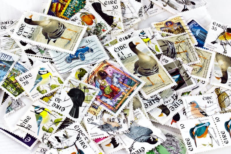 Irish stamps editorial stock image. Image of variety - 28272264