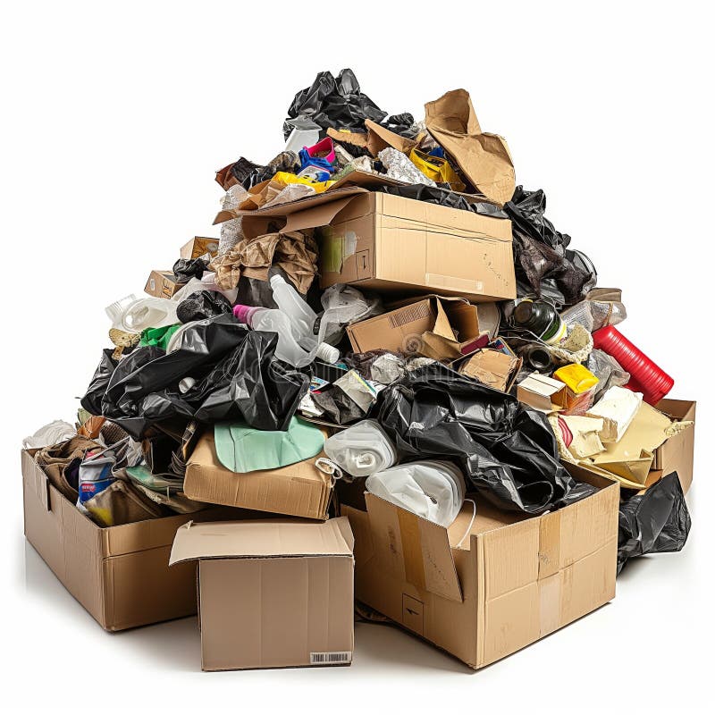 Pile of Mixed Waste Materials Stock Photo - Image of pile, rubbish ...