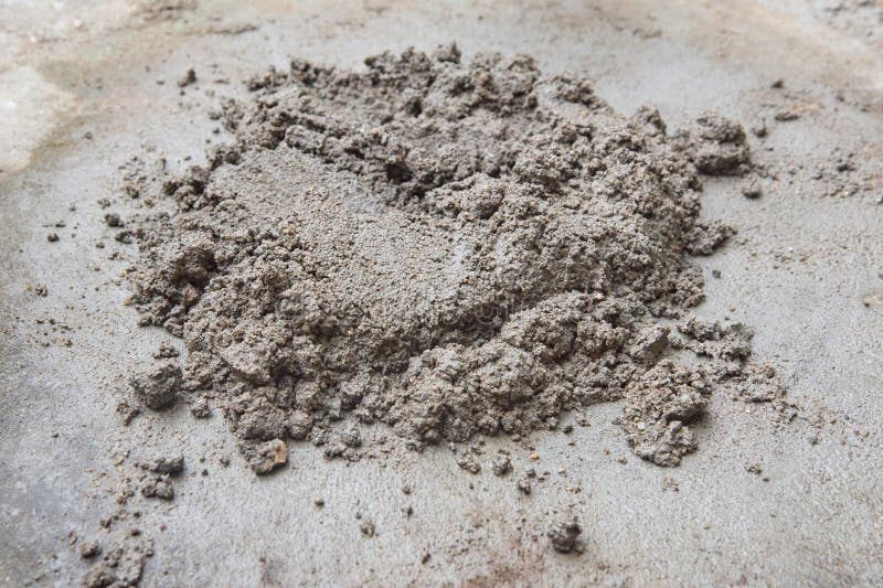 Pile of Mortar or Cement Mixture in Close-up Stock Photo - Image of ...