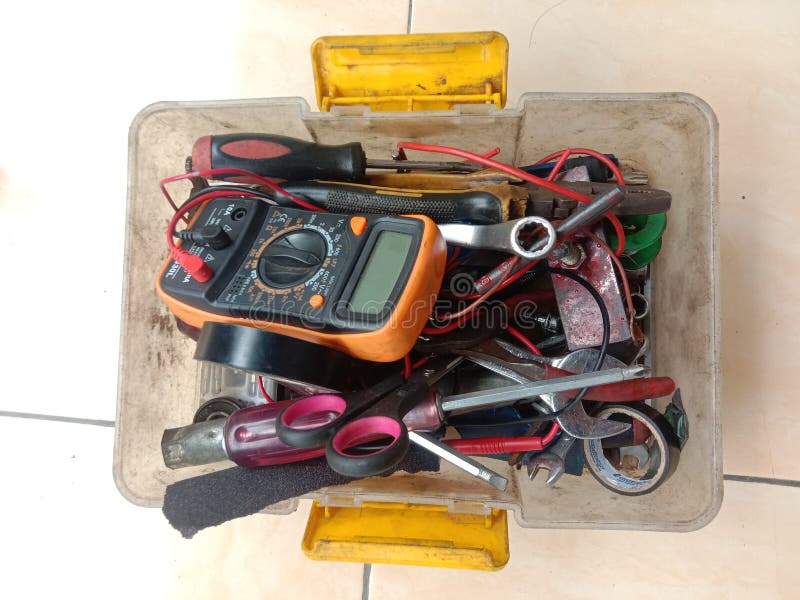 Pile of motorcycle tools stock photo. Image of motorcycle - 275242476