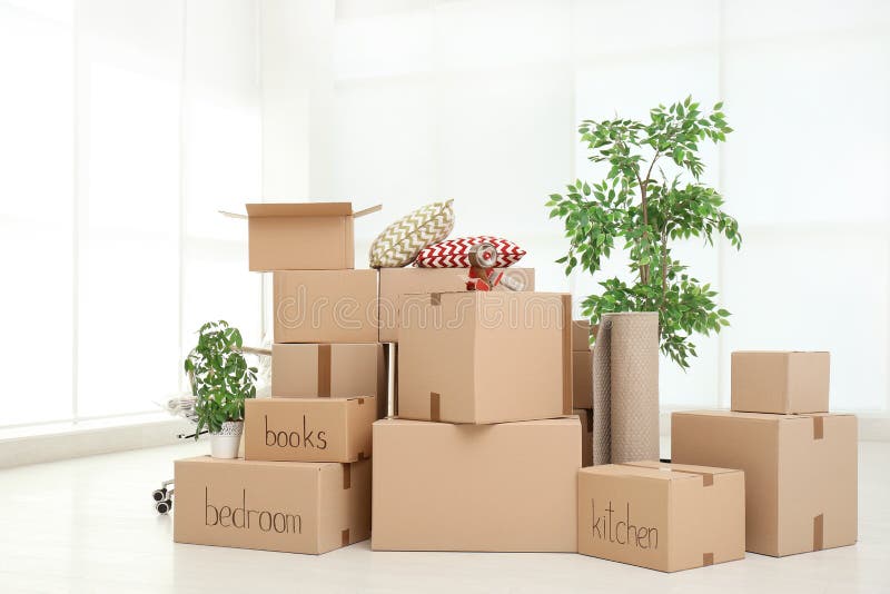 Moving house stock image. Image of boxes, floor, house - 13288419
