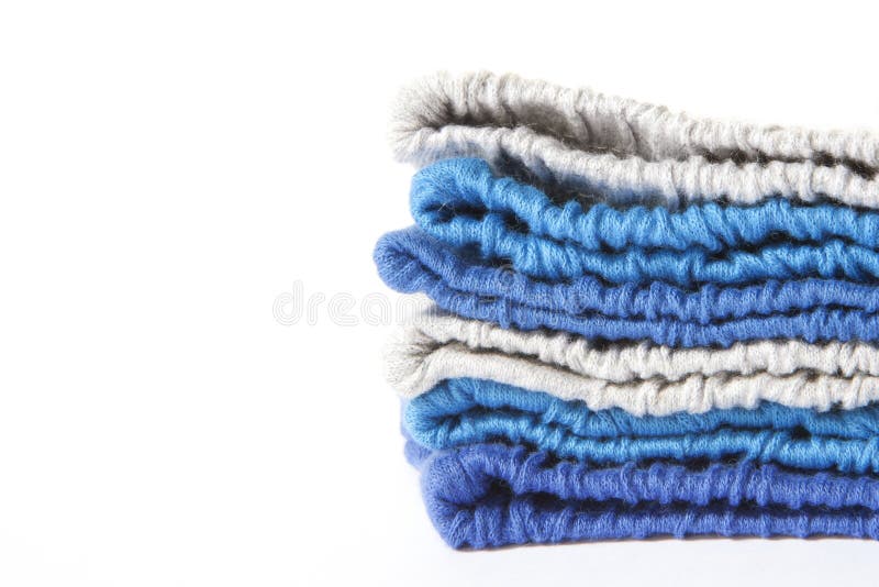 Pile of Multicolored Knitted Clothes Stock Photo - Image of heap, stack ...