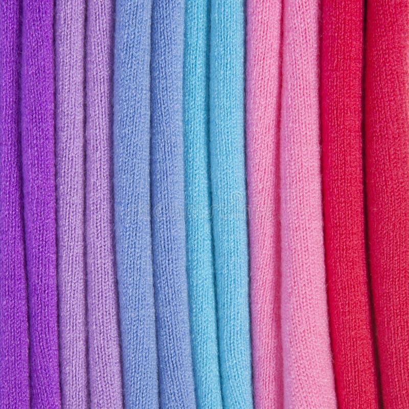 Pile of Multicolored Knitted Clothes Stock Image - Image of clothing ...