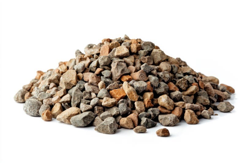 Pile of Multicolored Rocks on White Background. AI Generative Stock ...