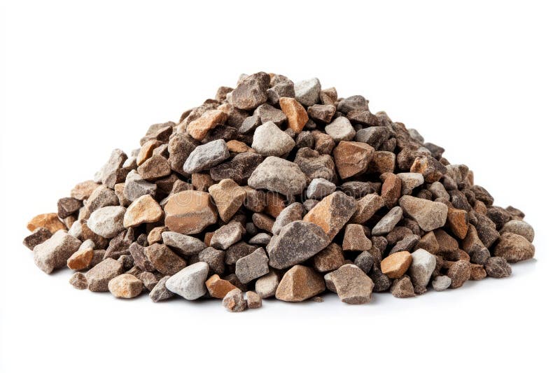Pile of Multicolored Rocks on White Background. AI Generative Stock ...