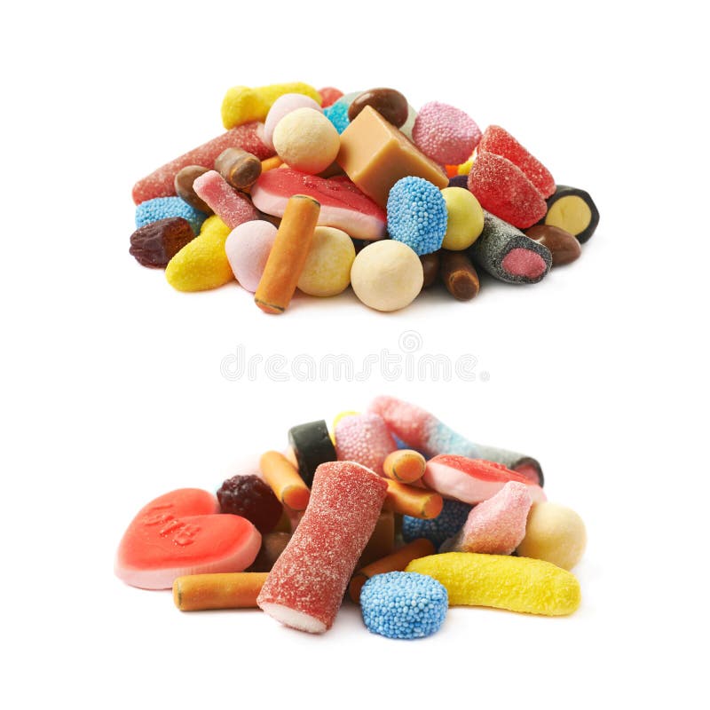 Pile of Multiple Different Candies Stock Image - Image of caramel ...