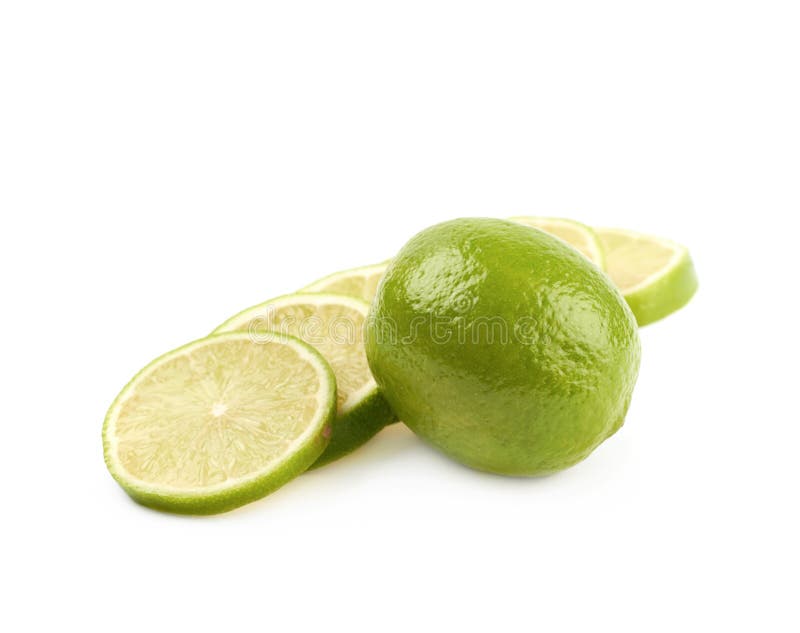Pile of Multiple Lime Slices Isolated Stock Image - Image of piece ...