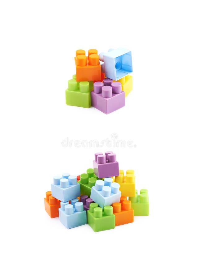 Pile of Multiple Toy Bricks Stock Photo - Image of create, concept ...