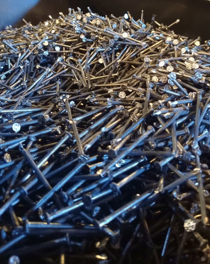 Stack of nail rods stock image. Image of types, nail - 328163131