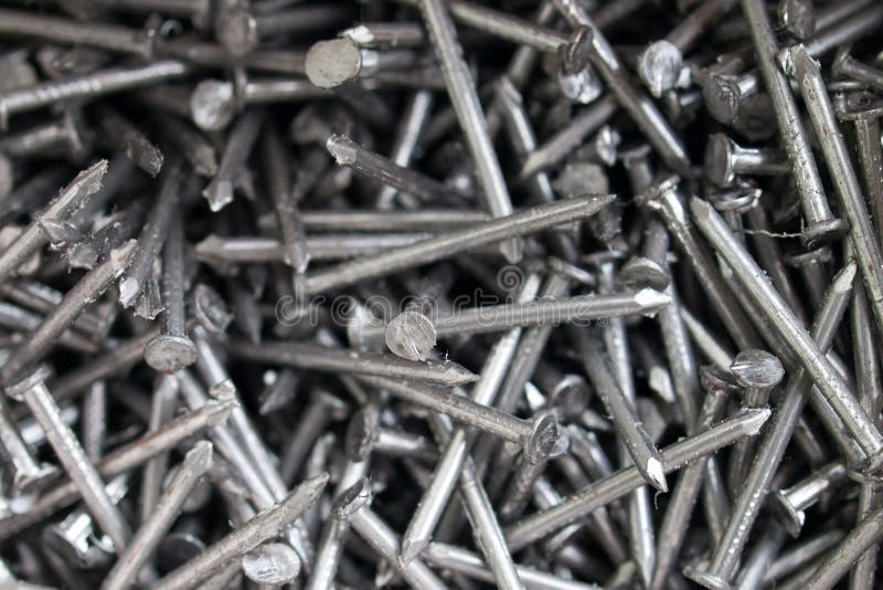 Pile of Nails Background stock photo. Image of group - 74072206