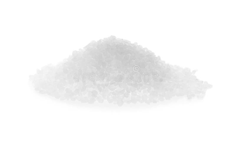 Pile of Natural Salt on White Background Stock Image - Image of healthy ...