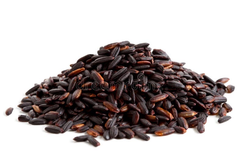 Pile of Nerone Black Long Grain Rice. Stock Image - Image of vacuum ...