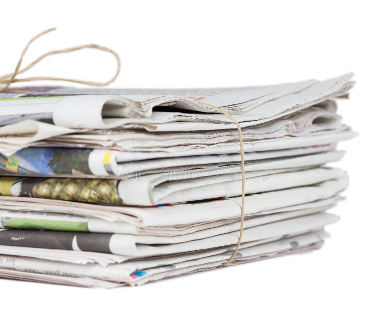 Trash of Old Newspaper for Recycling, Editorial Image - Image of ...