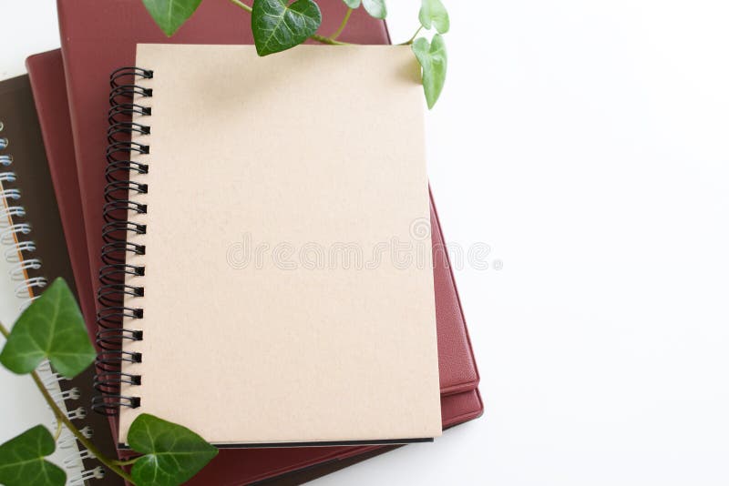 Pile of notebooks stock image. Image of miscellaneous - 146268415